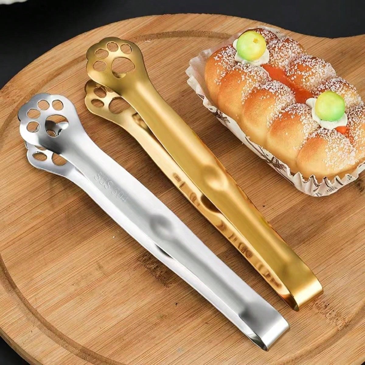 Creative Stainless Steel Cat Claw Shaped Food Clamp For Buffet Salad ...