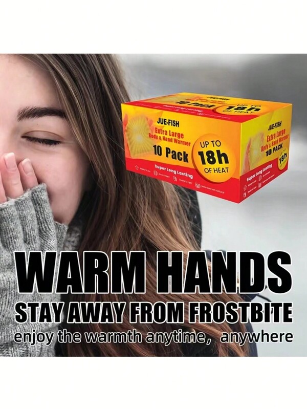 10pcs Cold-proof & Warm-up Portable Hand Warmer Sticker For Autumn ...