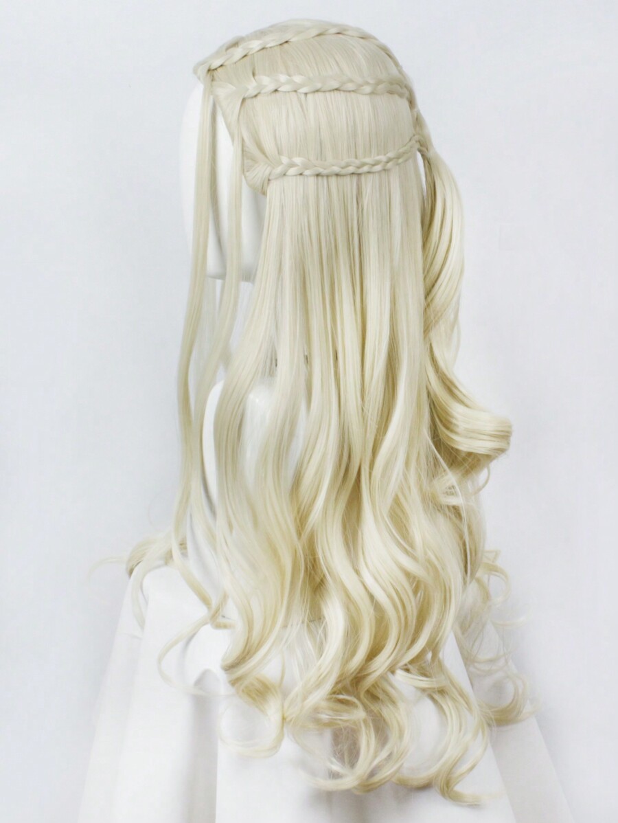 28 Inch Long Synthetic Wave Dragon of Mother Wigs Halloween Party ...