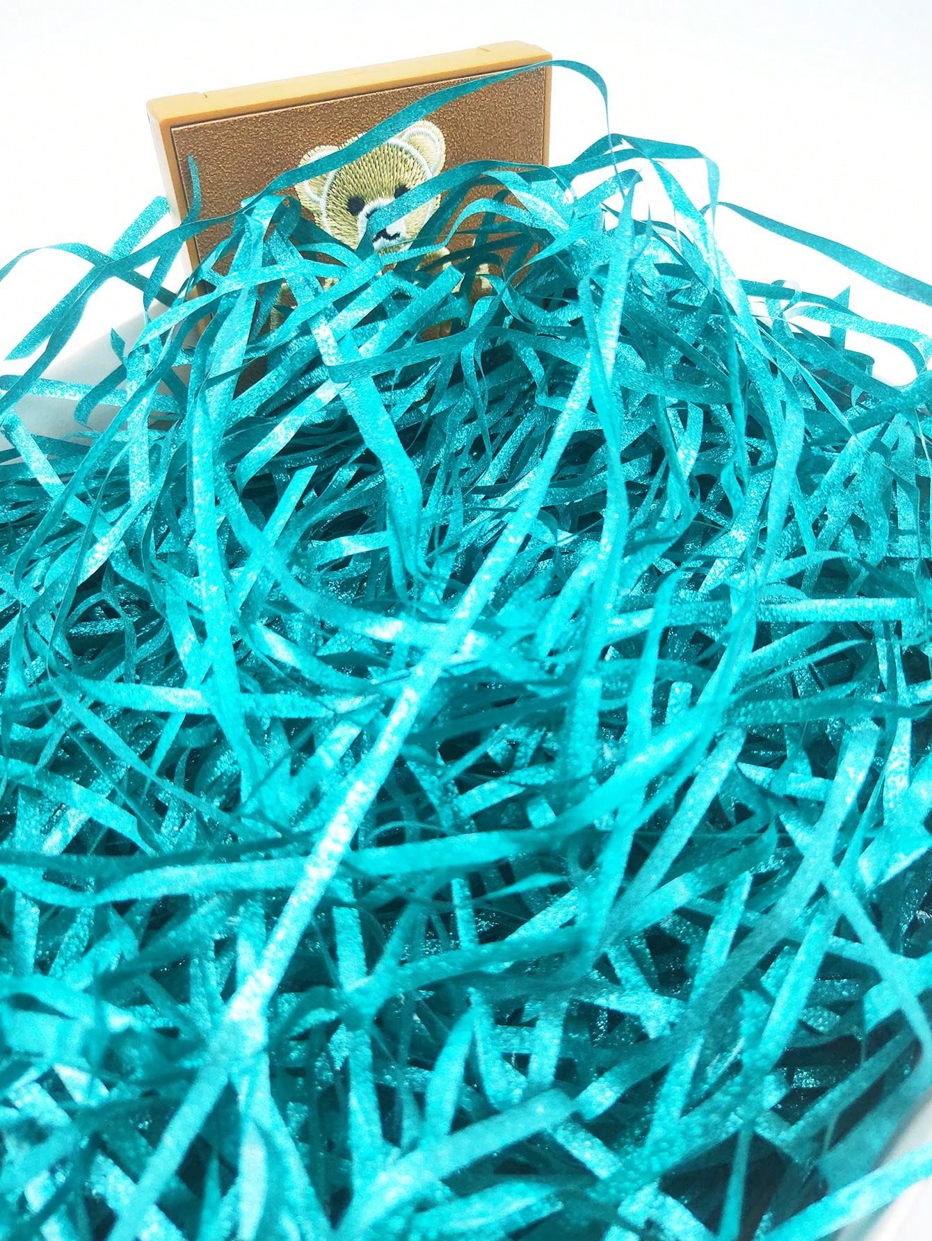 Diy Sparkling Gold Spring Onion Strips Green Gift Box Filler Decorative ...