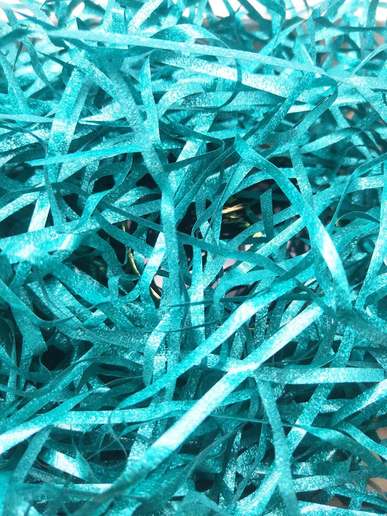 Diy Sparkling Gold Spring Onion Strips Green Gift Box Filler Decorative ...