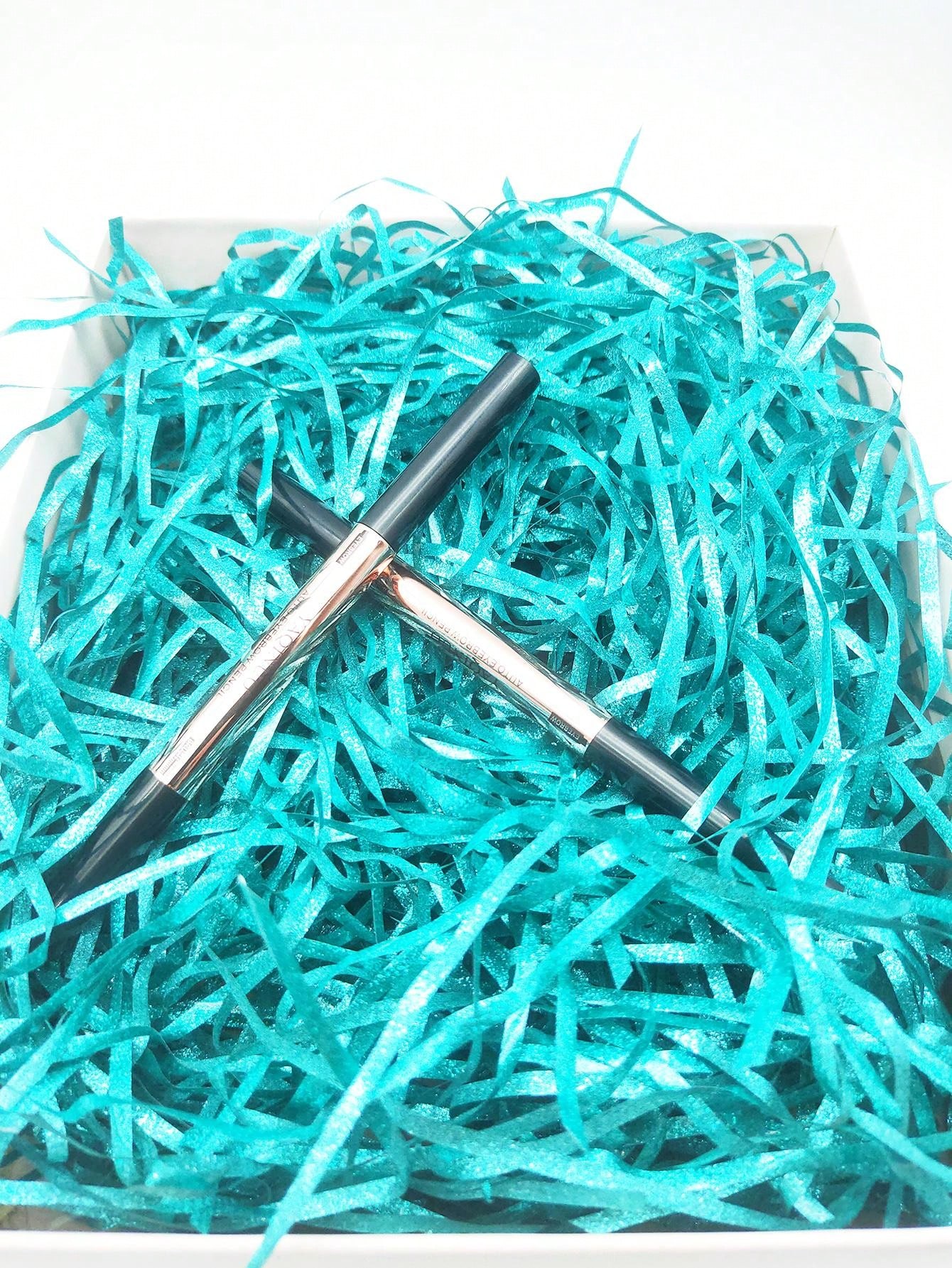 Diy Sparkling Gold Spring Onion Strips Green Gift Box Filler Decorative ...