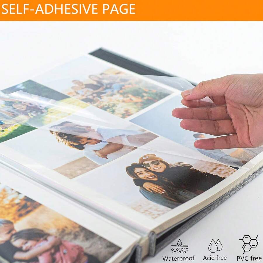 Photo Album With Self-Adhesive Pages, Suitable For 4x6 5x7 8x10 ...
