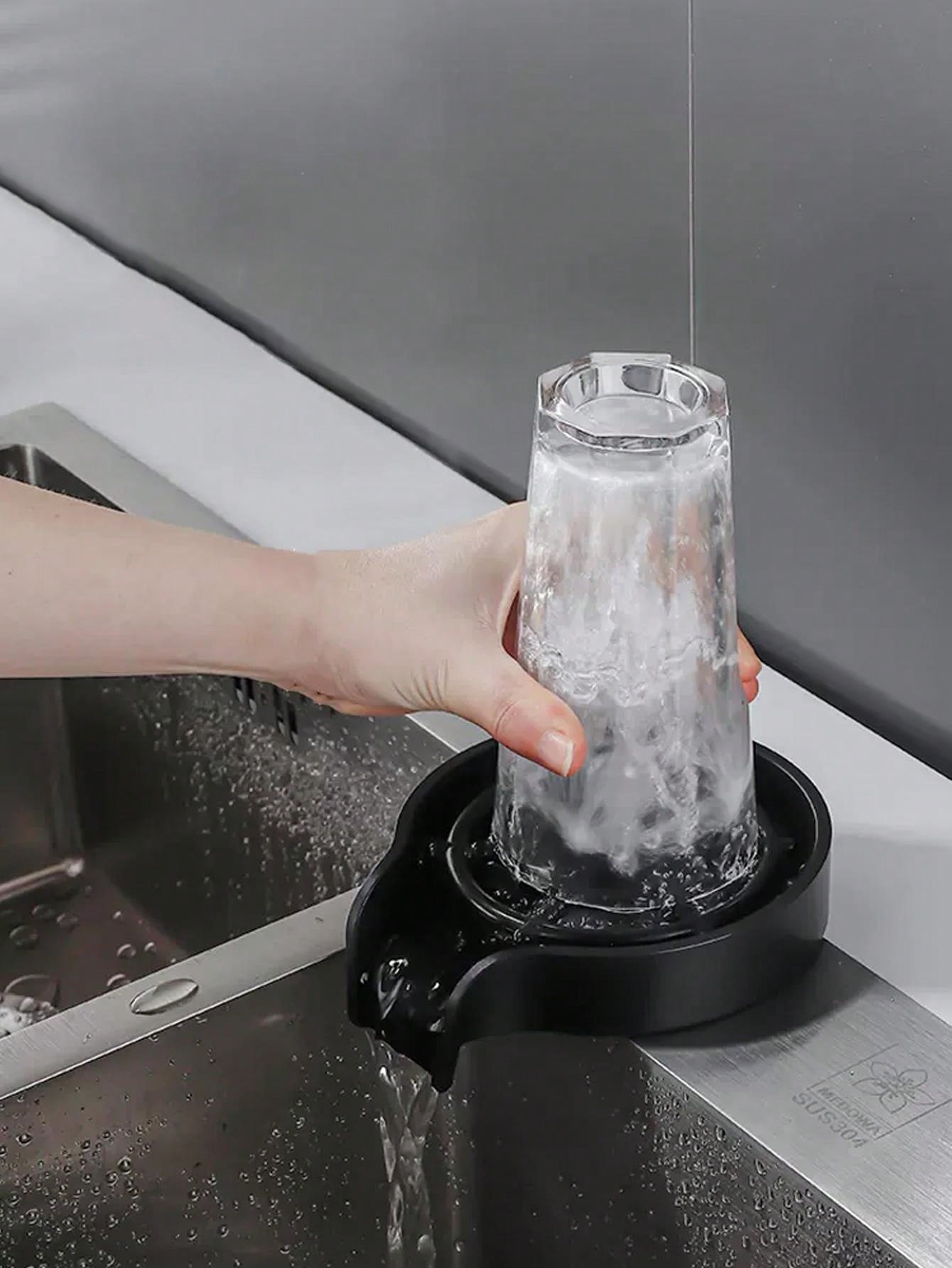 Stainless Steel Sink High-pressure Cup Washer, Automatic Cup Cleaning ...