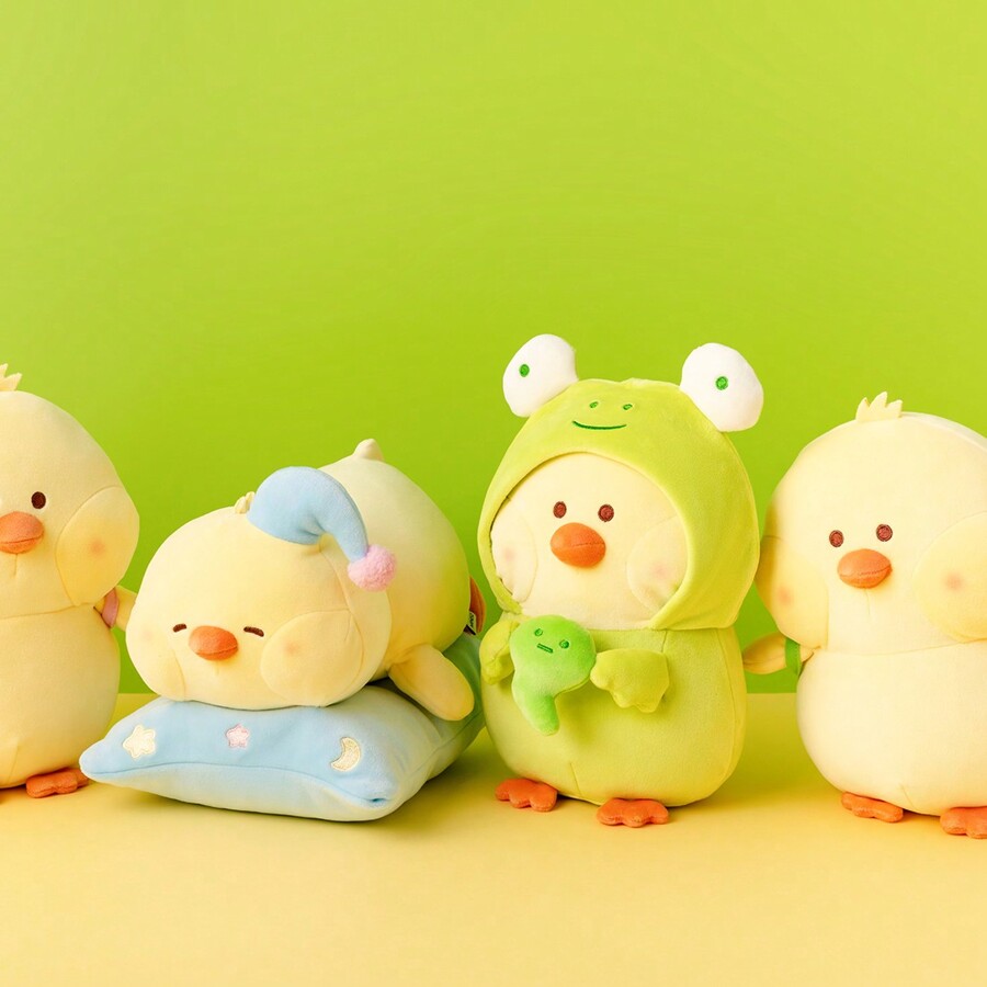 Miniso Bibi Chicken Series Dolls, Unzipped Sweet Sleeping Chicken Plush ...