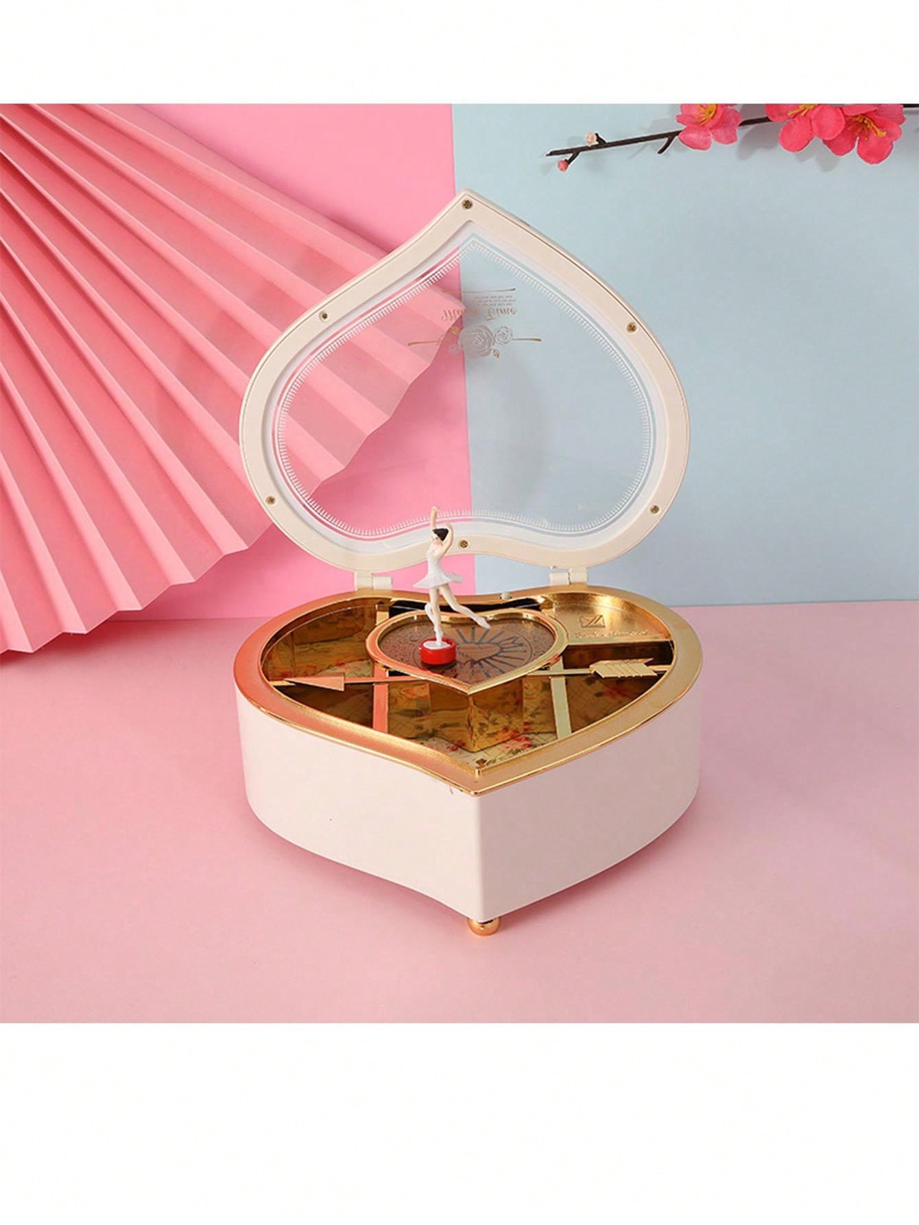 1pc Creative Size Optional Heart Shaped Music Box, Girls' Eight-tone ...