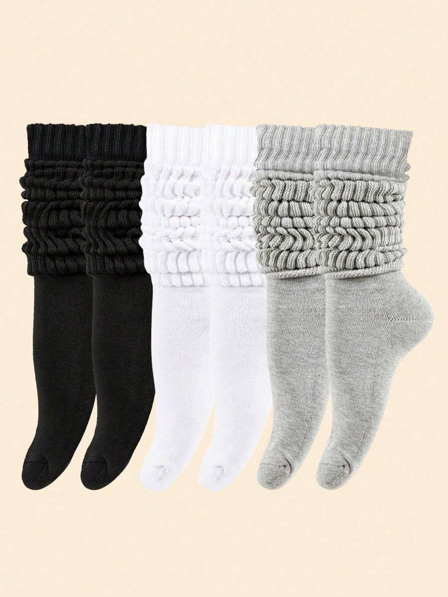 1/3 Pairs Women's Fall Autumn Winter Slouch Knit Socks Slouchy Socks ...