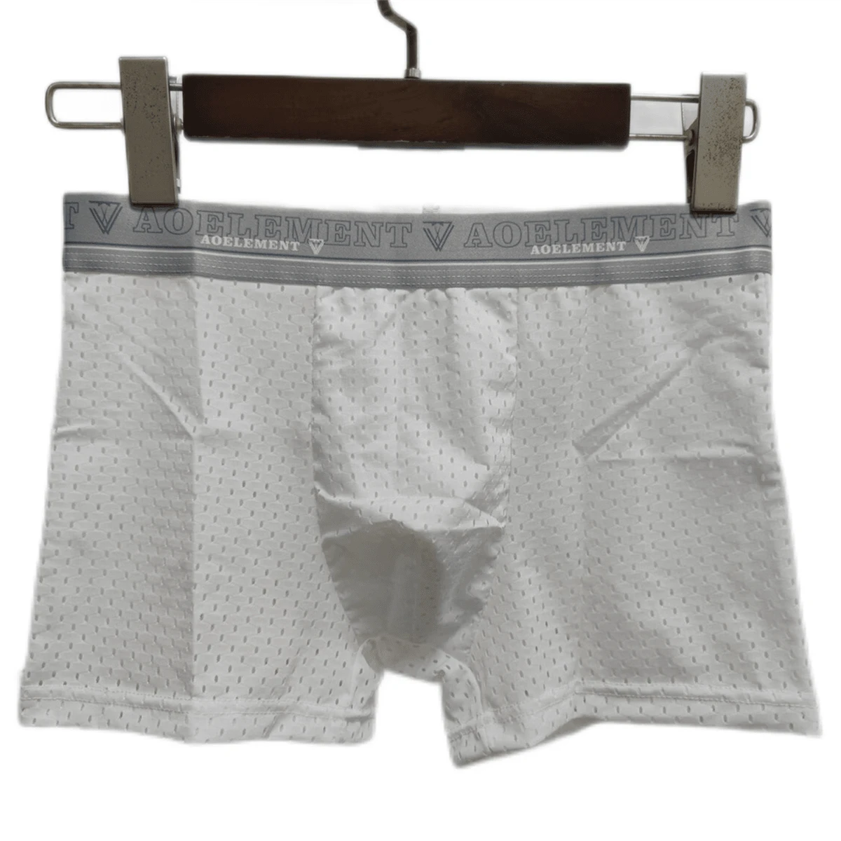 1pc Men's Modal Boxer Brief Mesh Design High Waist Breathable | SHEIN USA