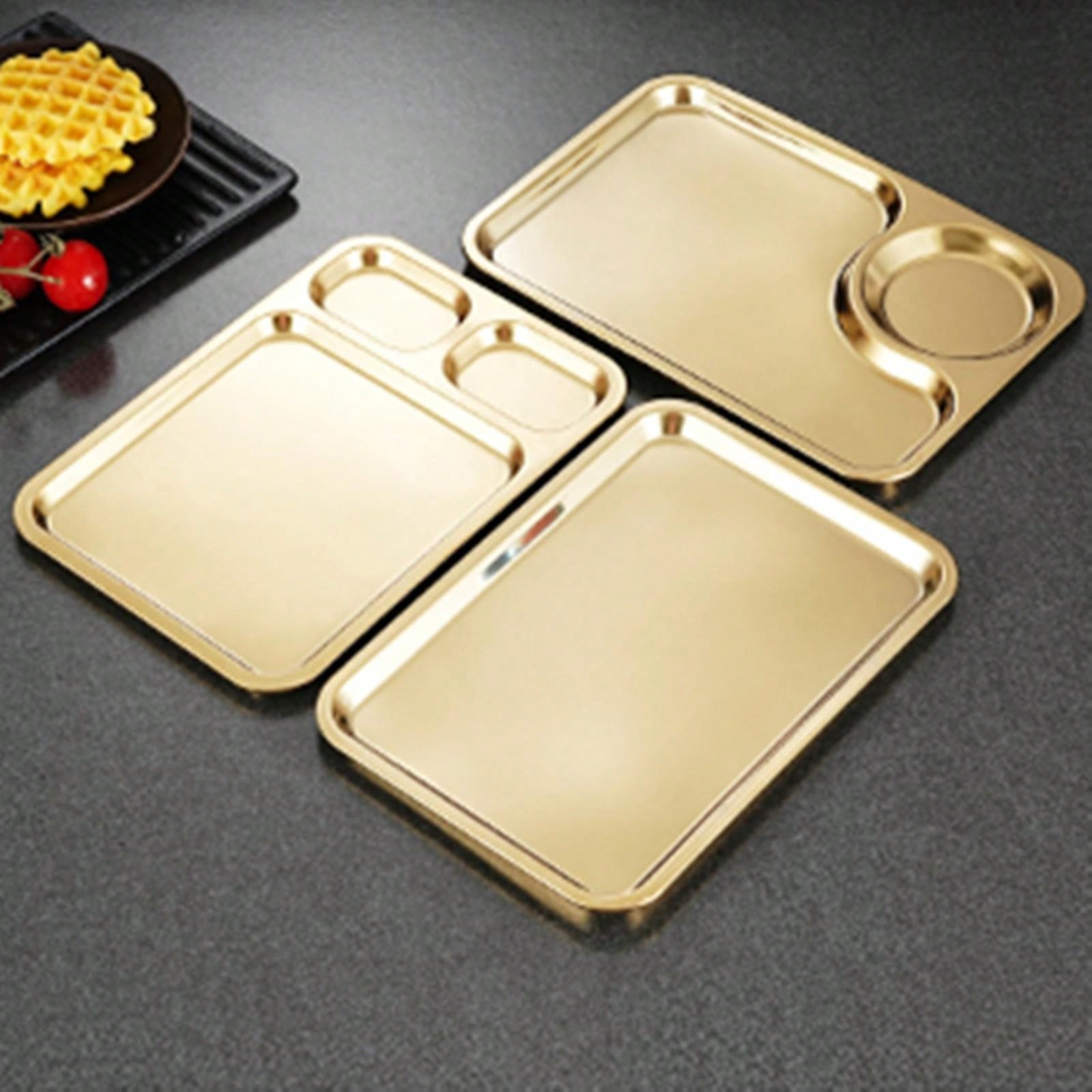 Stainless Steel Square Metal Tray Korean Barbecue Tray Fruit Tray Candy ...