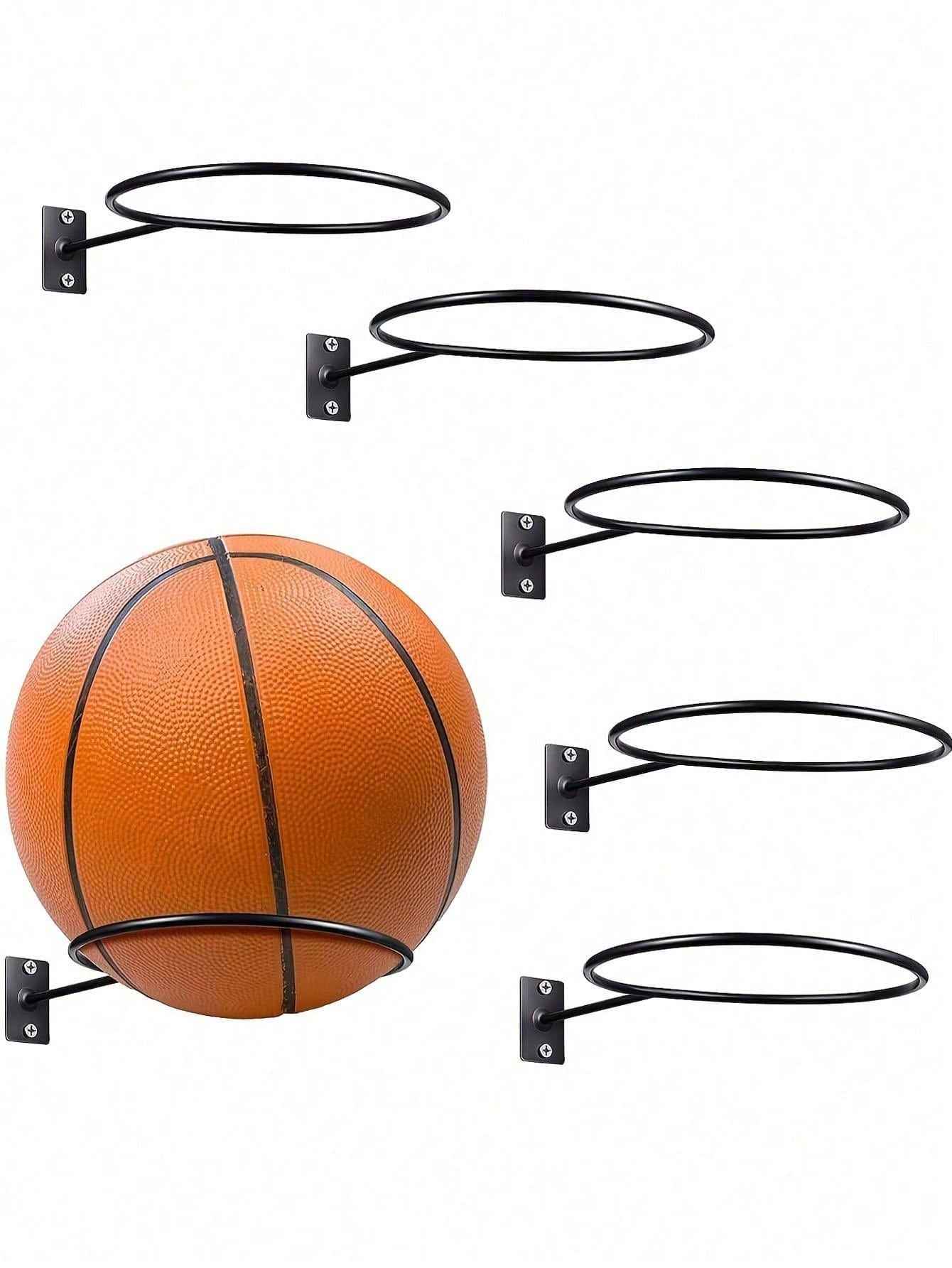 2PCS Organize Your Sports Gear with Wall Mounted Ball Storage Rack ...