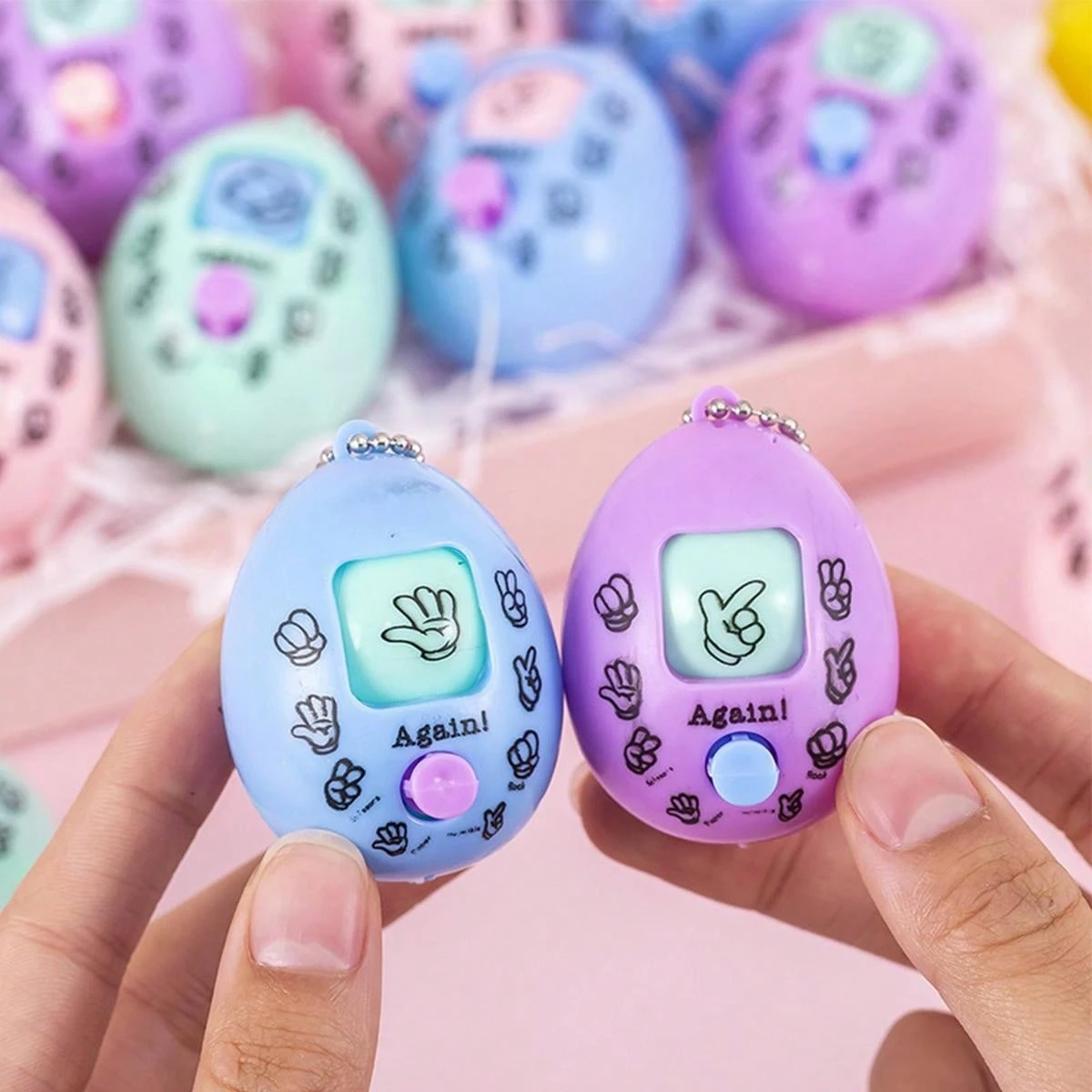 12pcs Finger Guessing Egg Toy, Interactive Rock Paper Scissors Game ...