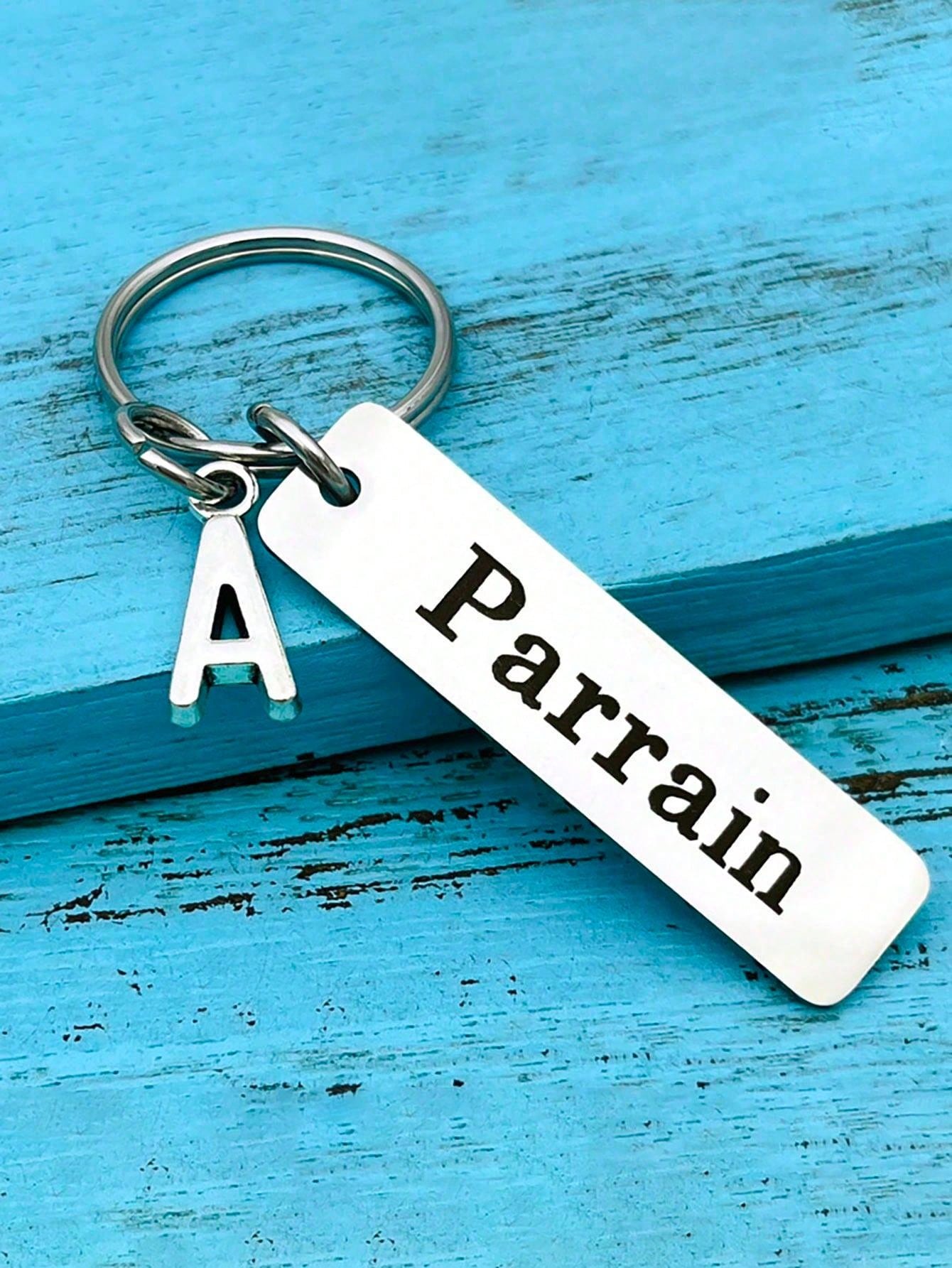 French Parrain Marraine keychain gift personalized keychain christmas ...