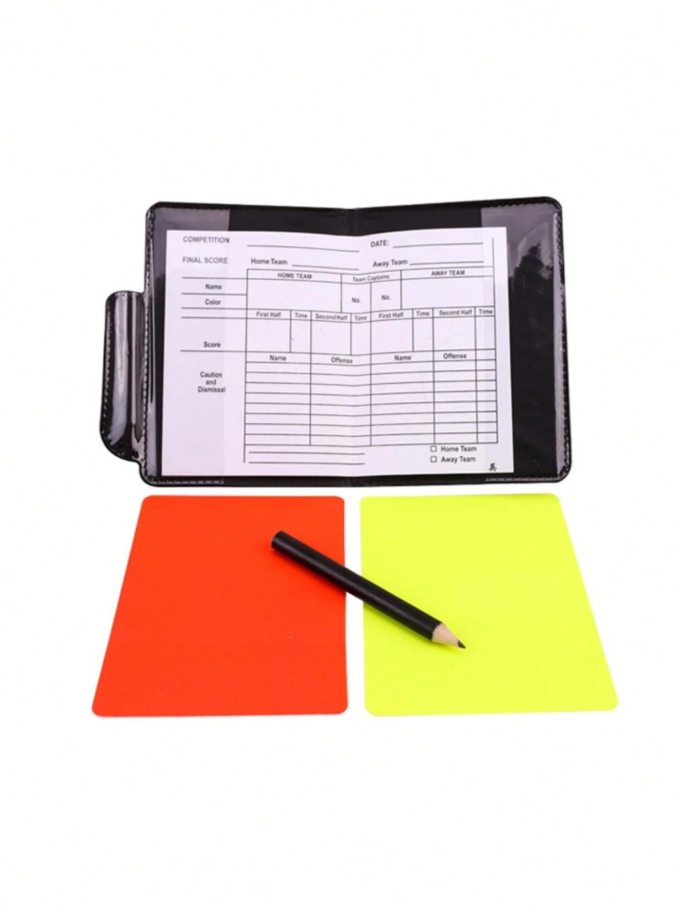 1 Set Referee Equipment Including Whistle, Scorebook, Red & Yellow ...