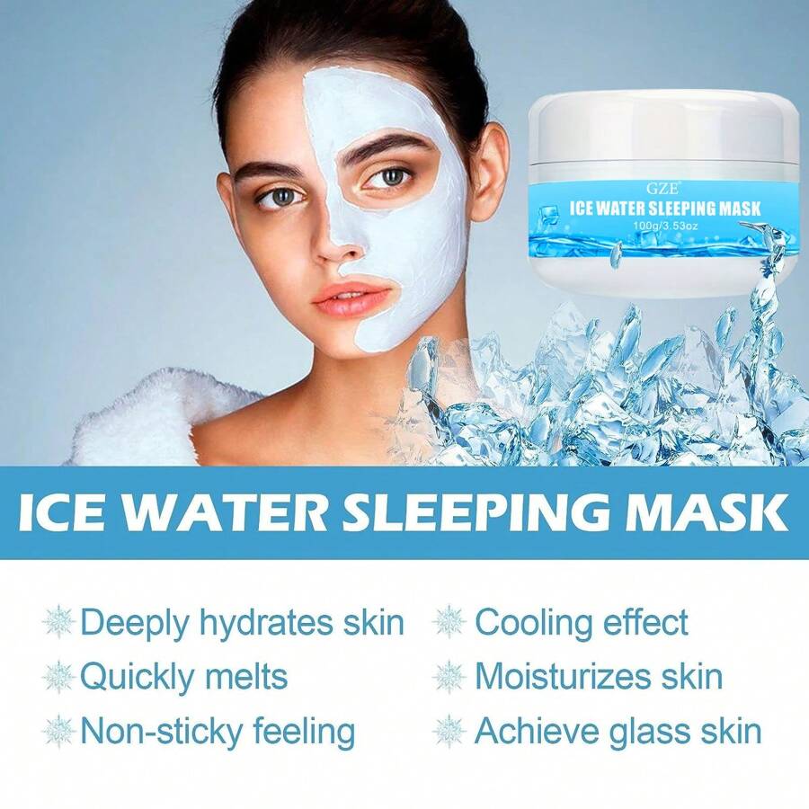 GZE Ice Water Sleeping Mask: Korean Overnight Mask, Squalane, Probiotic ...
