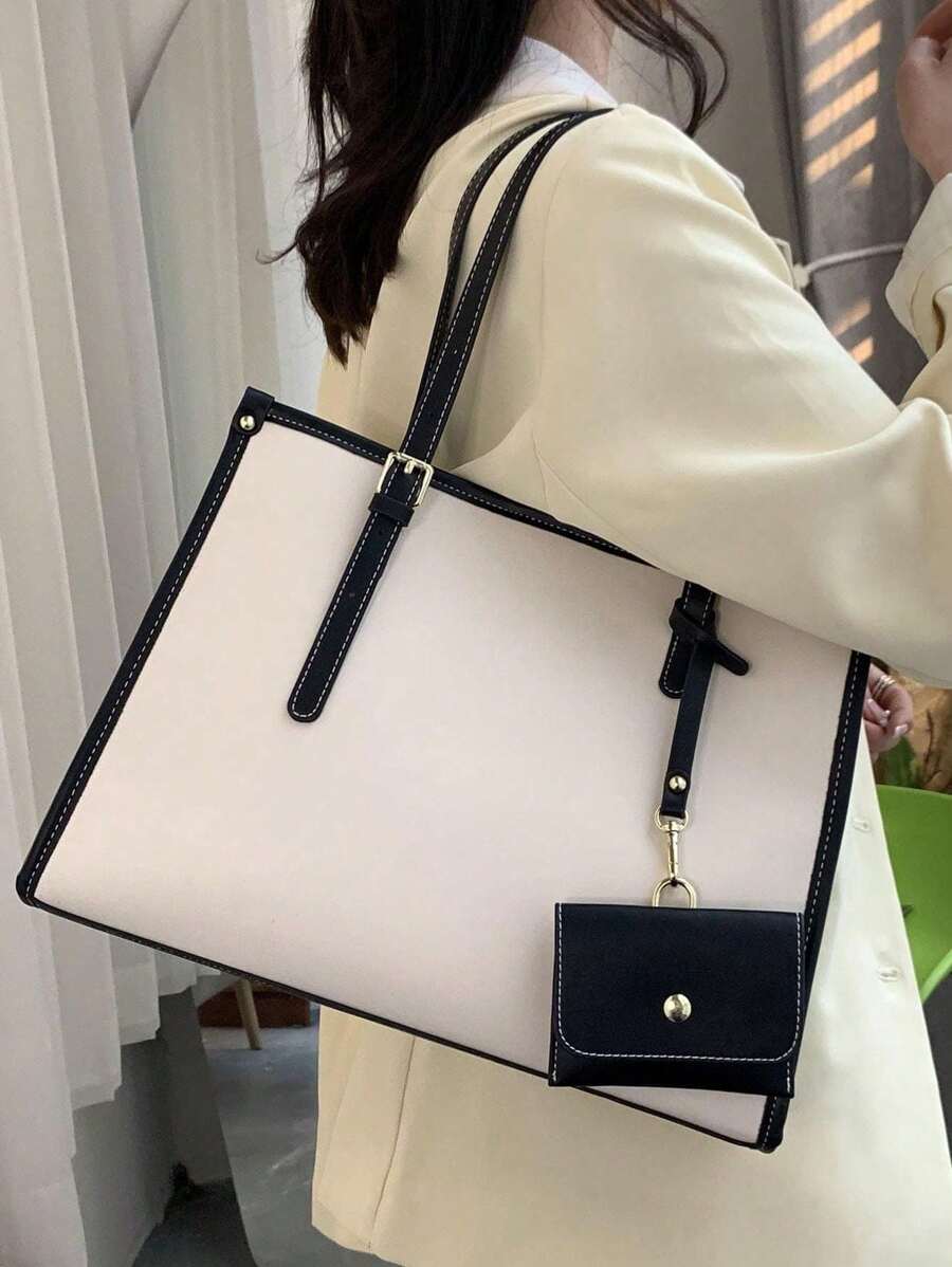 Sacola Elegante De Grande Capacidade Com Bolsa Pequena | SHEIN Brasil