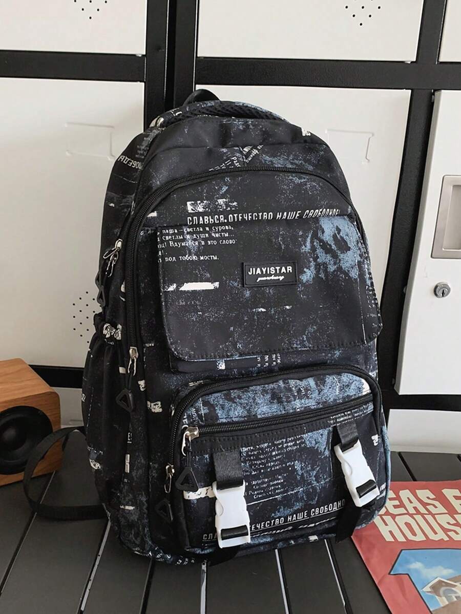 Boys' Middle School Student Campus Bag School Bag Casual Backpack Nylon ...