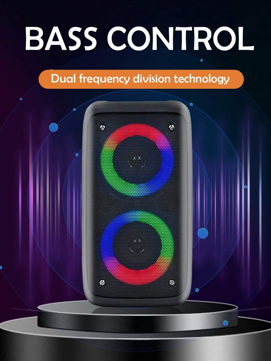 kinglucky Wireless Speaker With Subwoofer, Portable Boombox Speaker ...