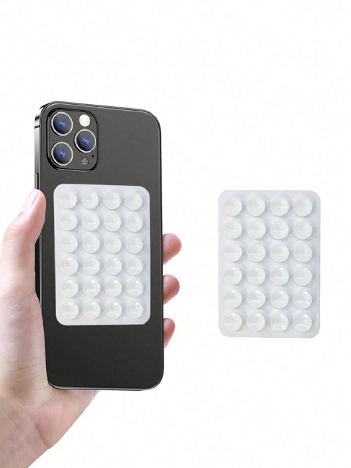 1pc Silicone Anti-slip Phone Holder With 24 Adhesive Silicone Suction ...