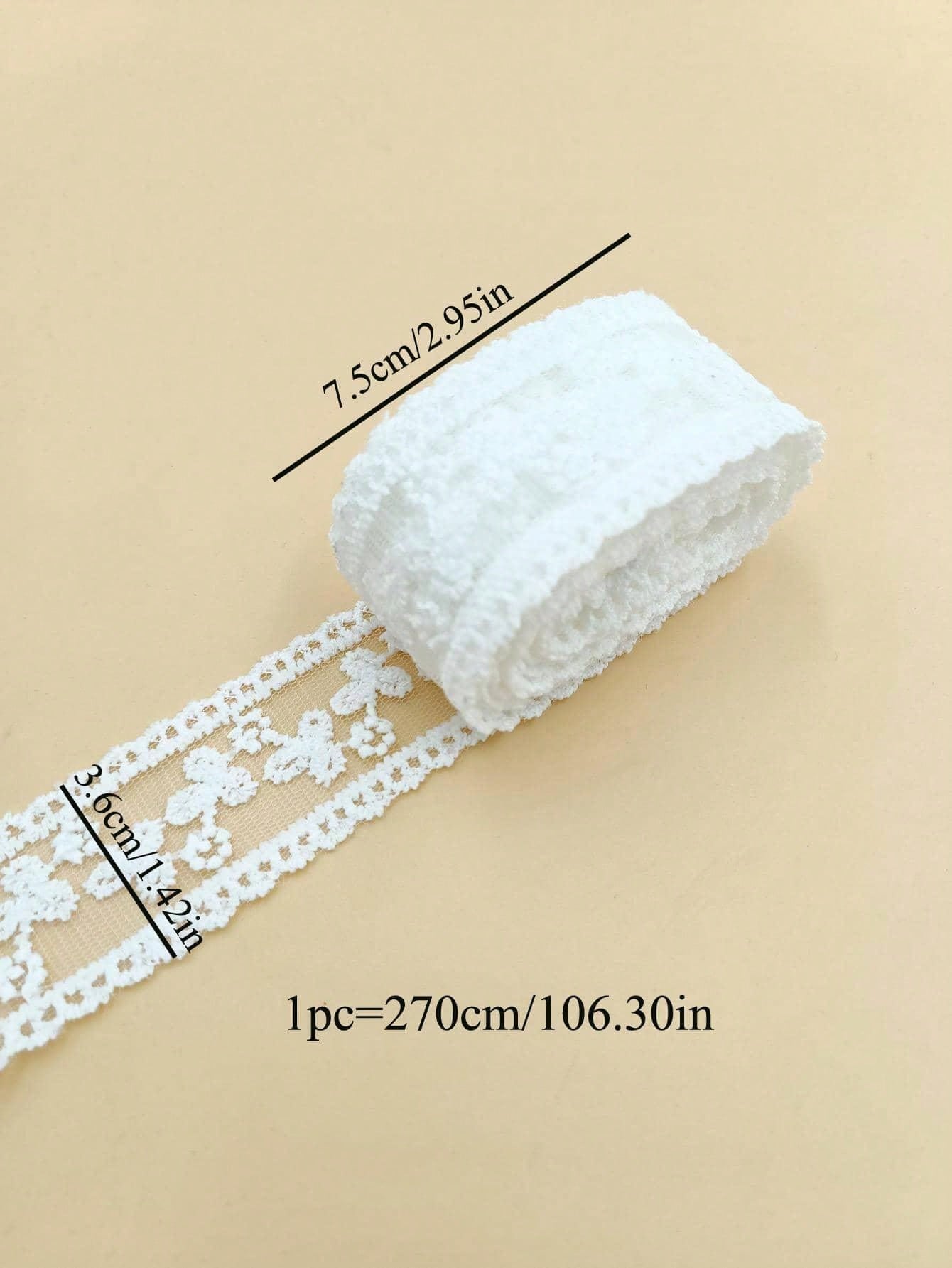 1roll Flower Embroidered DIY Webbing Lace | SHEIN UK