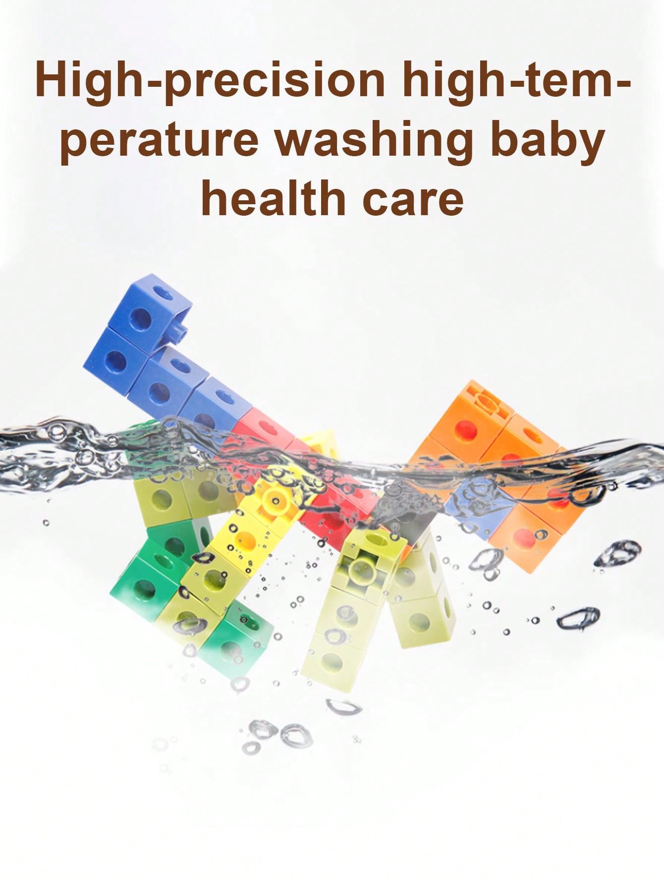 50pcs Set Diy Linking Set For Counting Sorting Stem Connecting Blocks Math Links Manipulatives