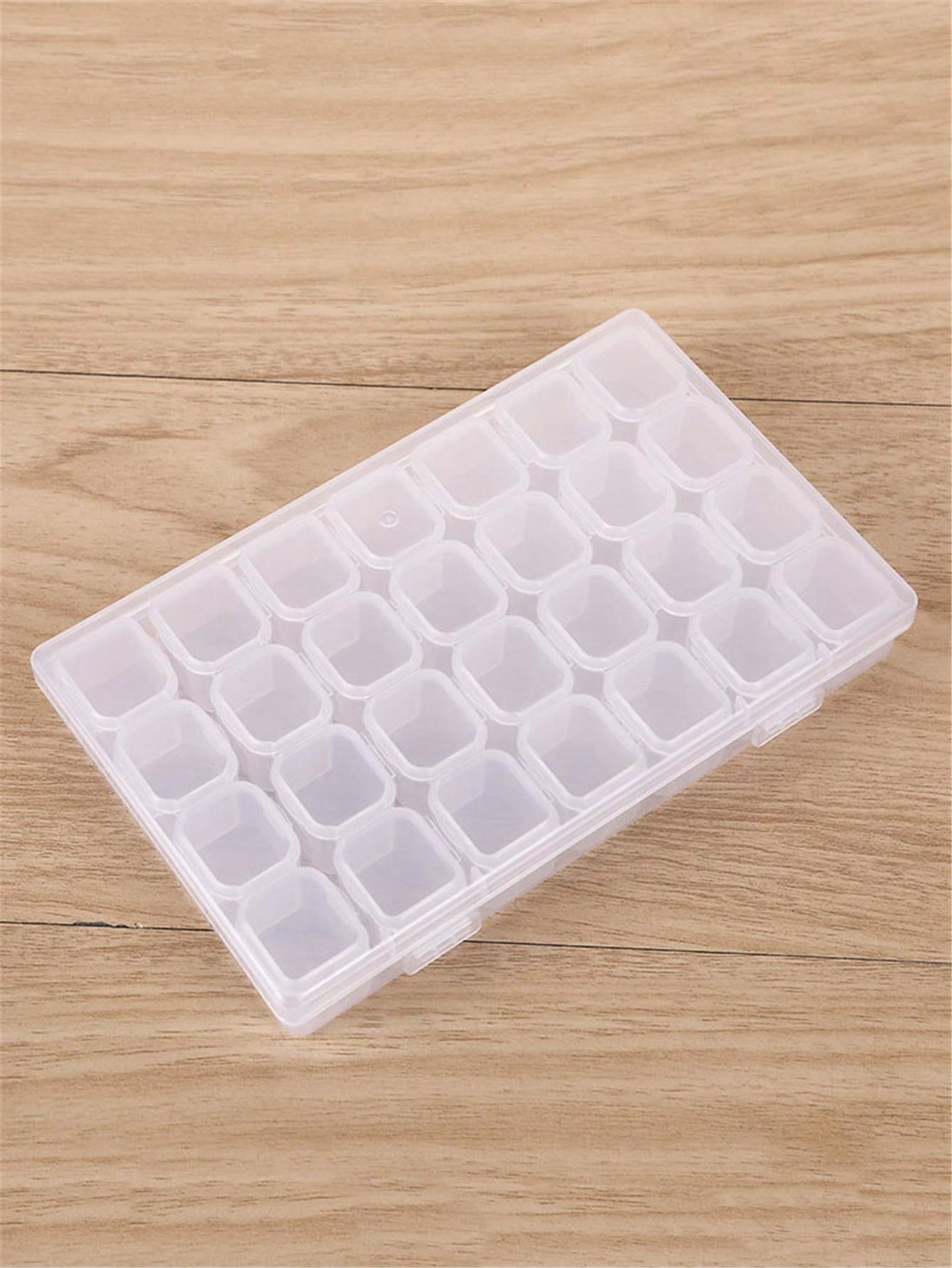 1pc Clear Plastic Storage Box With 28 Small Compartments, For Sorting ...