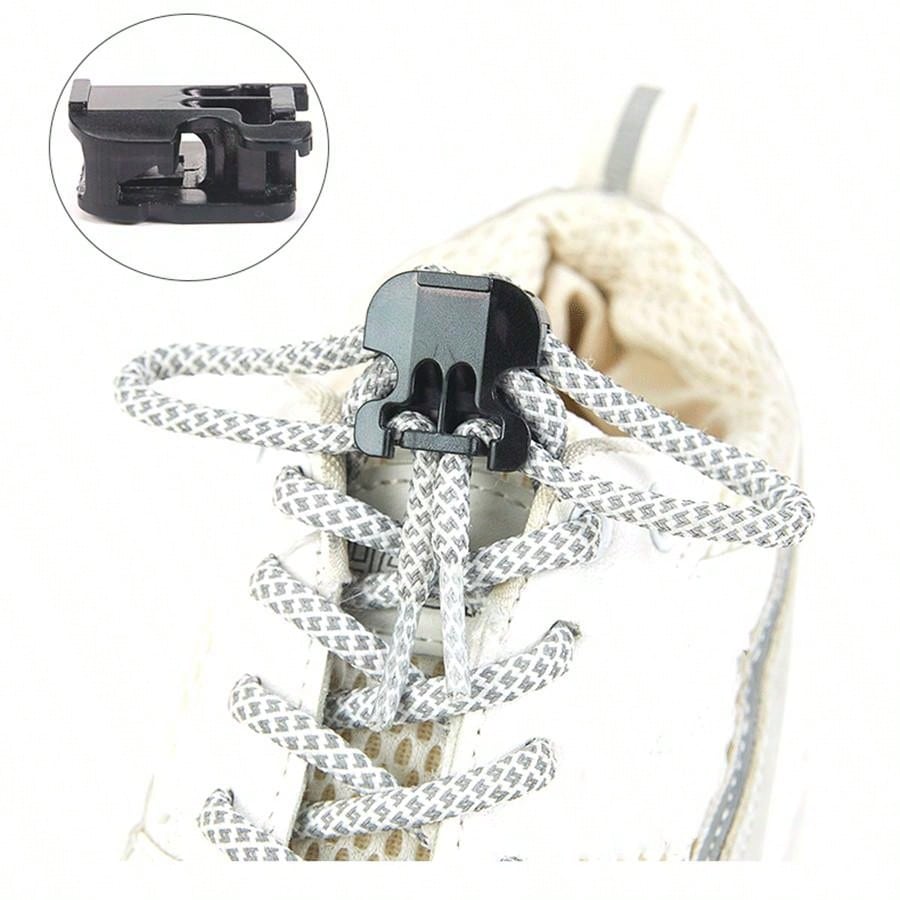 2Pcs Lazy No-tie Shoelace Locks Special No Tie Shoelace Lacing Sneakers ...