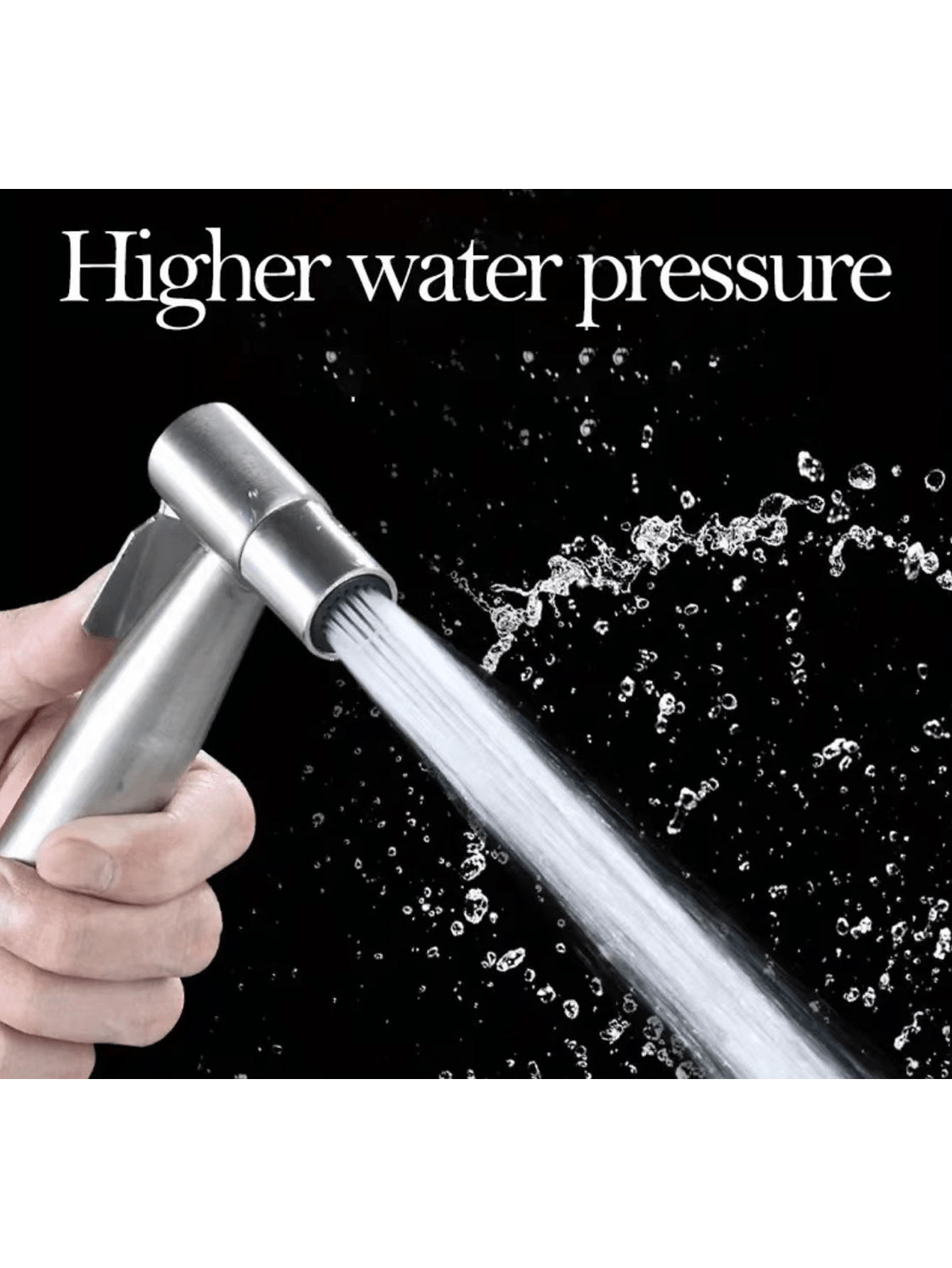 1 Set Handheld Toilet Shattaf Bidet Sprayer, Stainless Steel Handheld ...