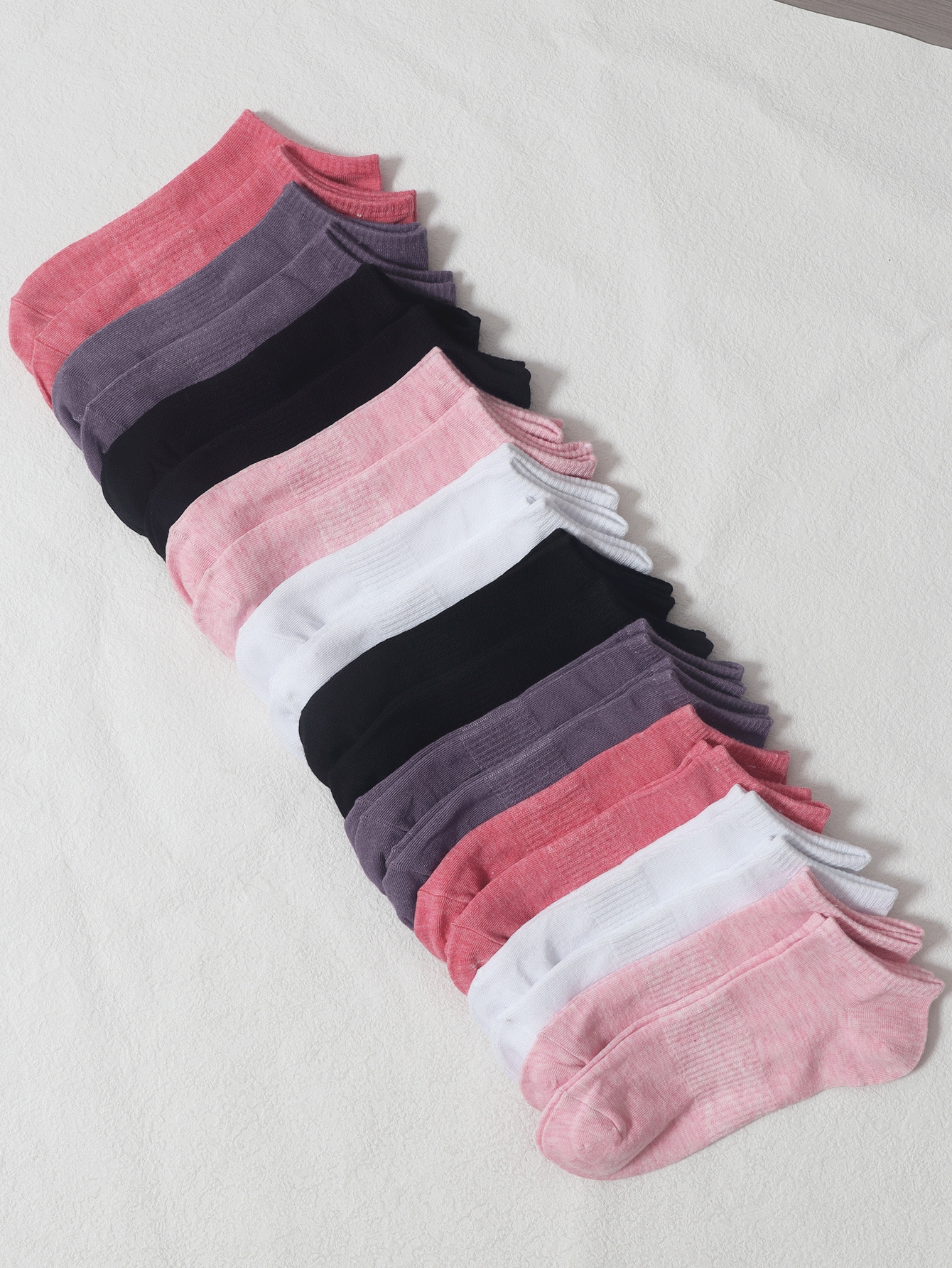 20pcs Women's Multicolor Short Casual Thin Socks, Shallow Mouth Summer ...