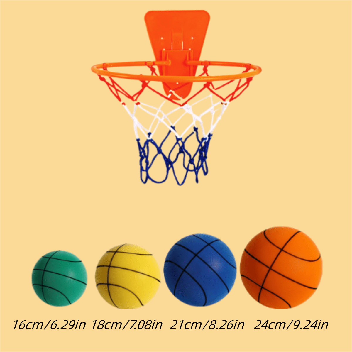 A quiet basketball that can be played indoors, a soft foam ball sponge ...