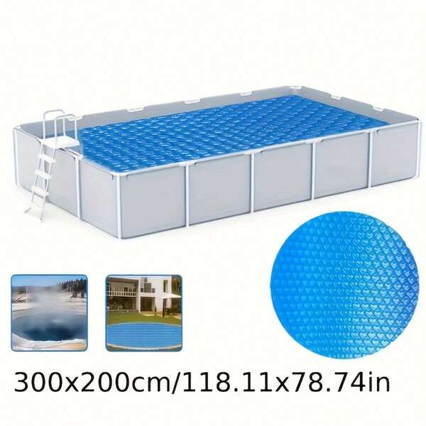 Solar Pool Covers Blankets for Rectangle Inground Above Ground Swimming ...