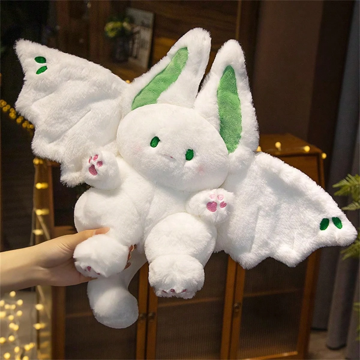 Cute Rabbit Plush Cushion Magical White Spirit Bat Rabbit Toy Creative ...