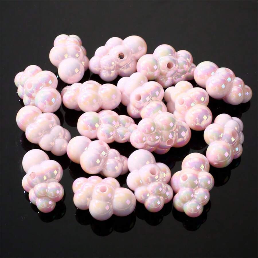 10pcs 18x25mm Sky Aurora Cloud Beads With Uv Coating & Colorful Film For Diy Decoration | SHEIN USA