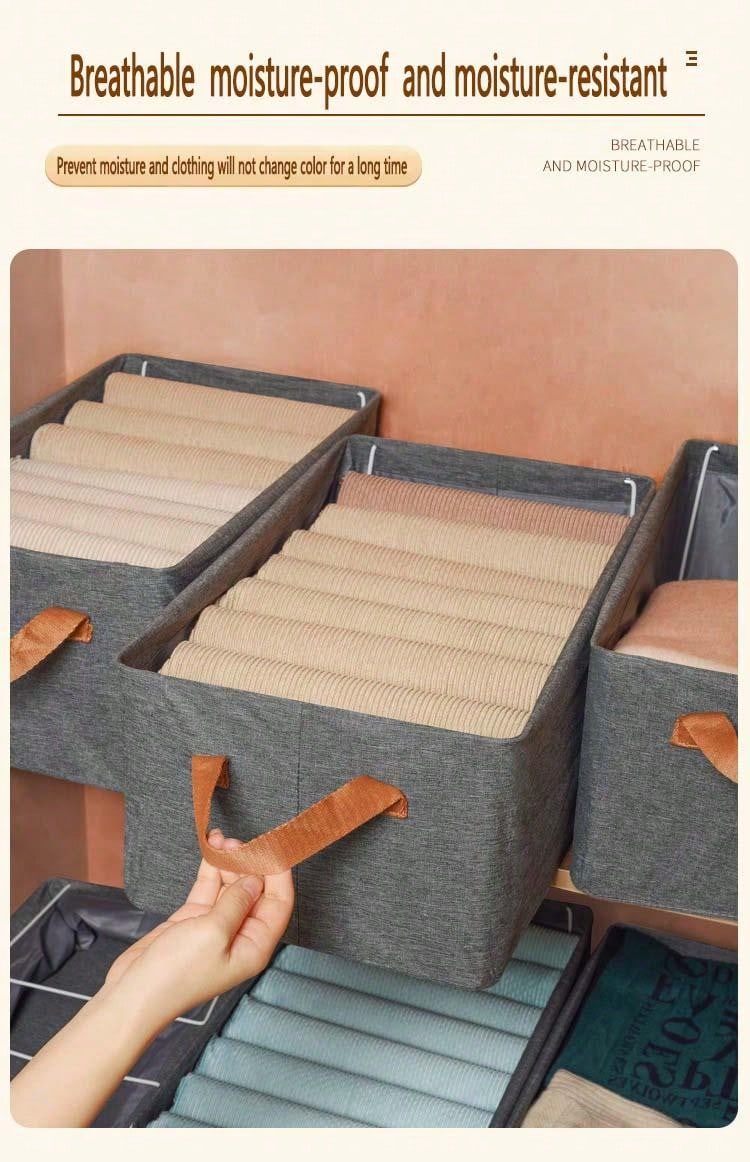 5000ml Gray Foldable Cationic Steel Frame Storage Box Portable Home ...