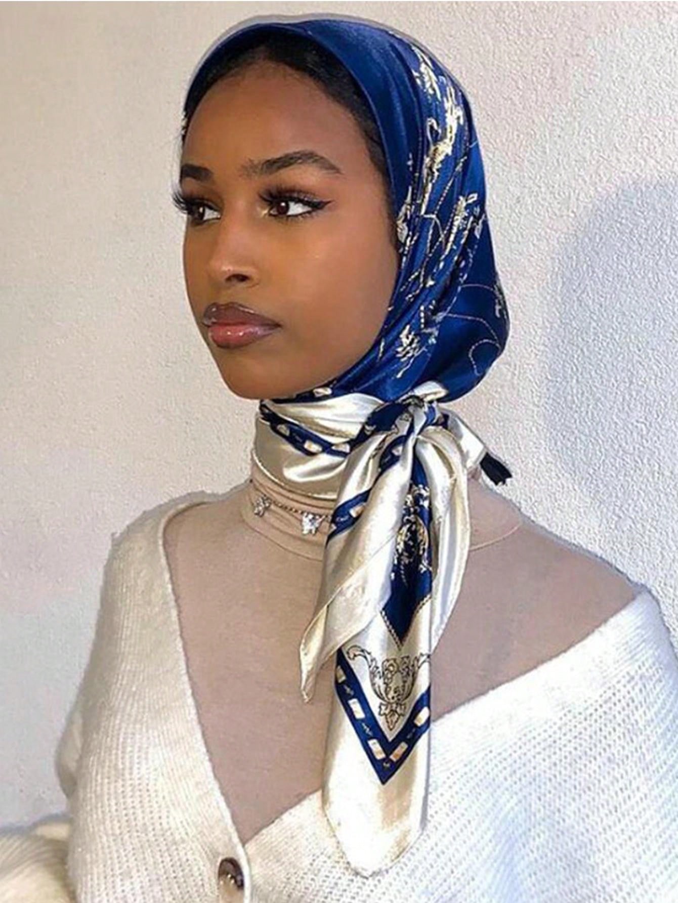 1pc Women's Vintage Style Printed Multifunctional Colorful Scarf ...