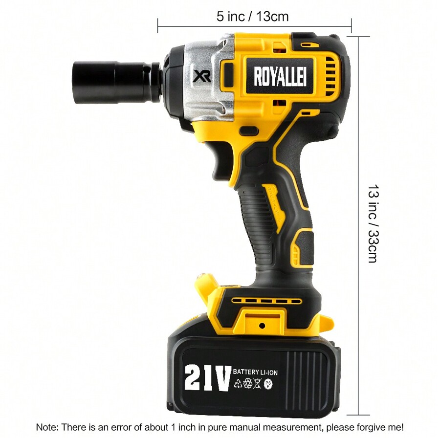 Brushless Lithium Electric Wrench With High Torque Impact Drill For ...