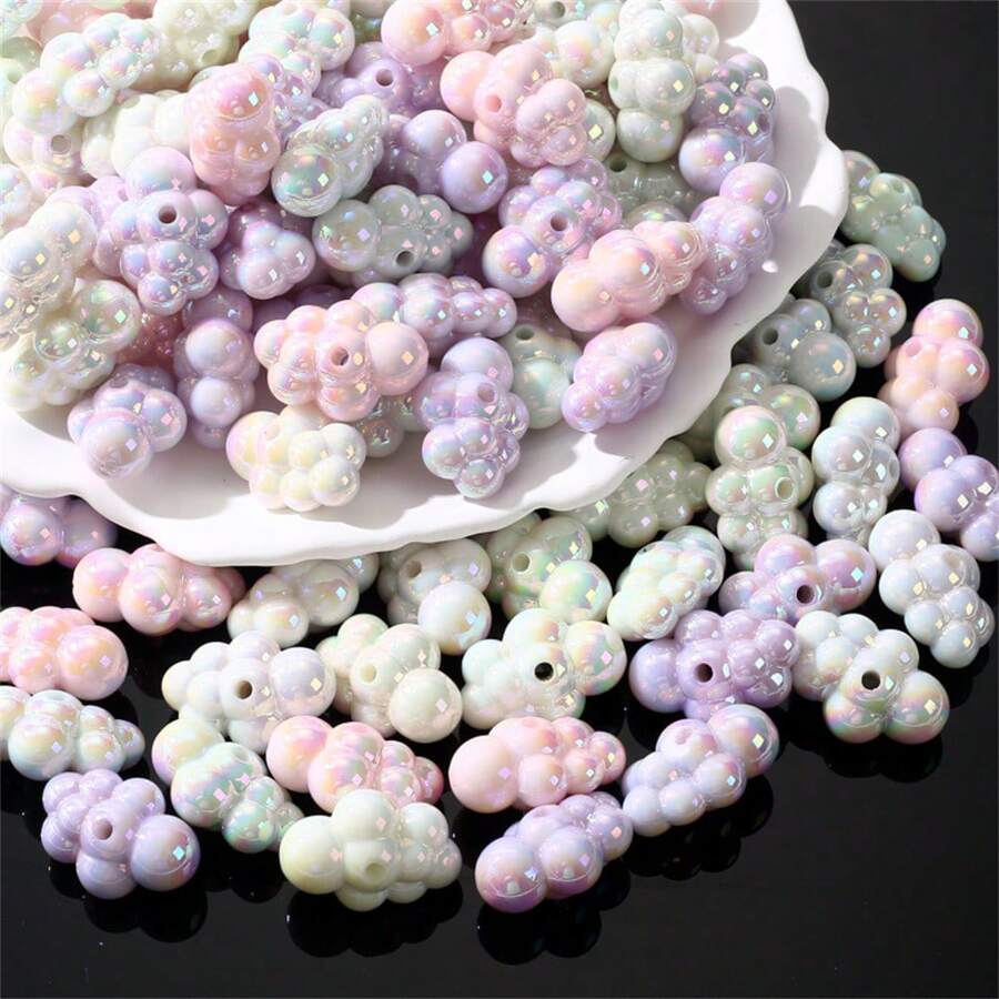 10pcs 18x25mm Sky Aurora Cloud Beads With Uv Coating & Colorful Film For Diy Decoration | SHEIN USA