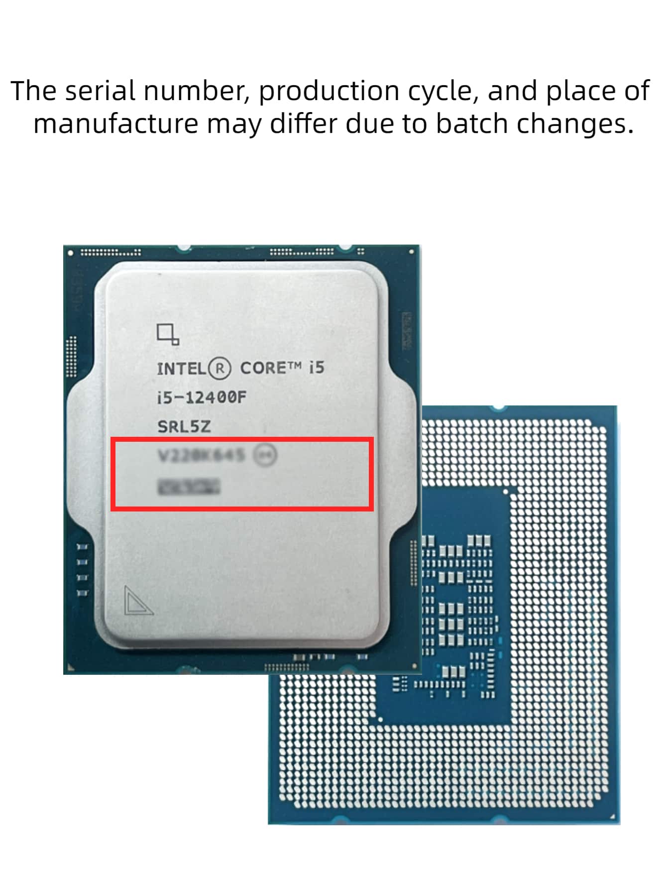 Intel Core I5-12400f Cpu Processor, 2.5ghz Six-core Twelve-thread, 65w ...