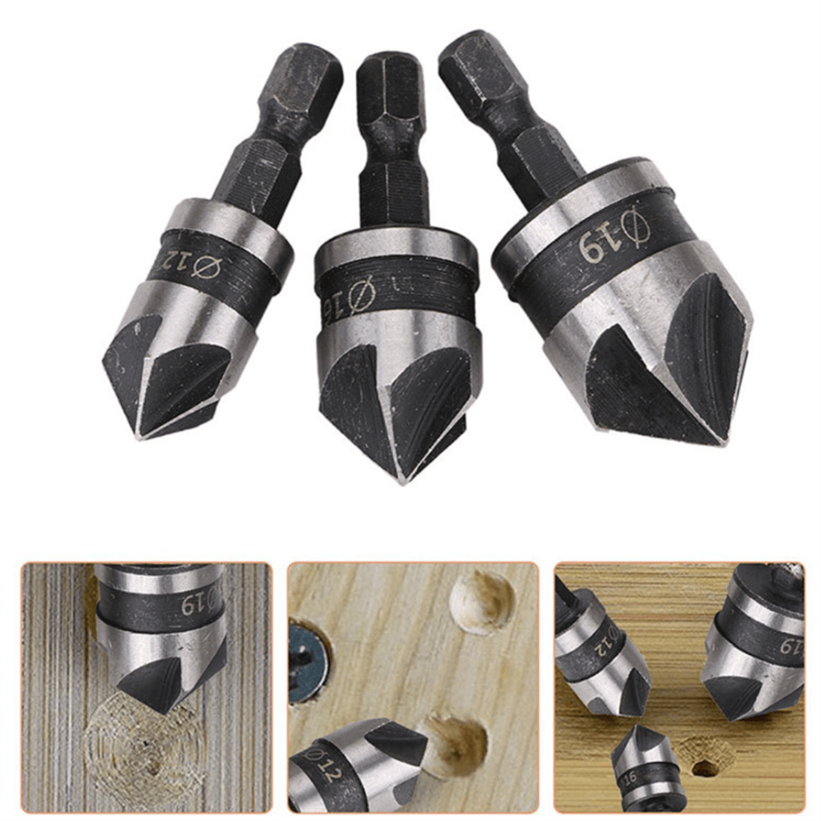 90 Degree Countersink Drill Bit With Single Flute & Stainless Steel ...