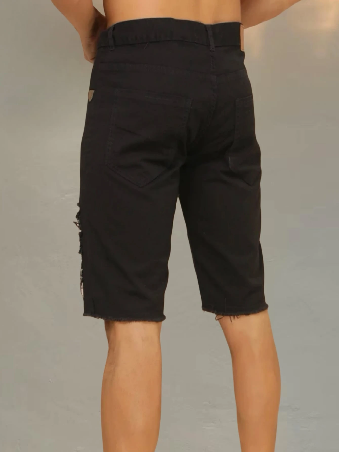 Shorts masculinos Jeans rasgados Estilos de moda masculi | SHEIN Brasil