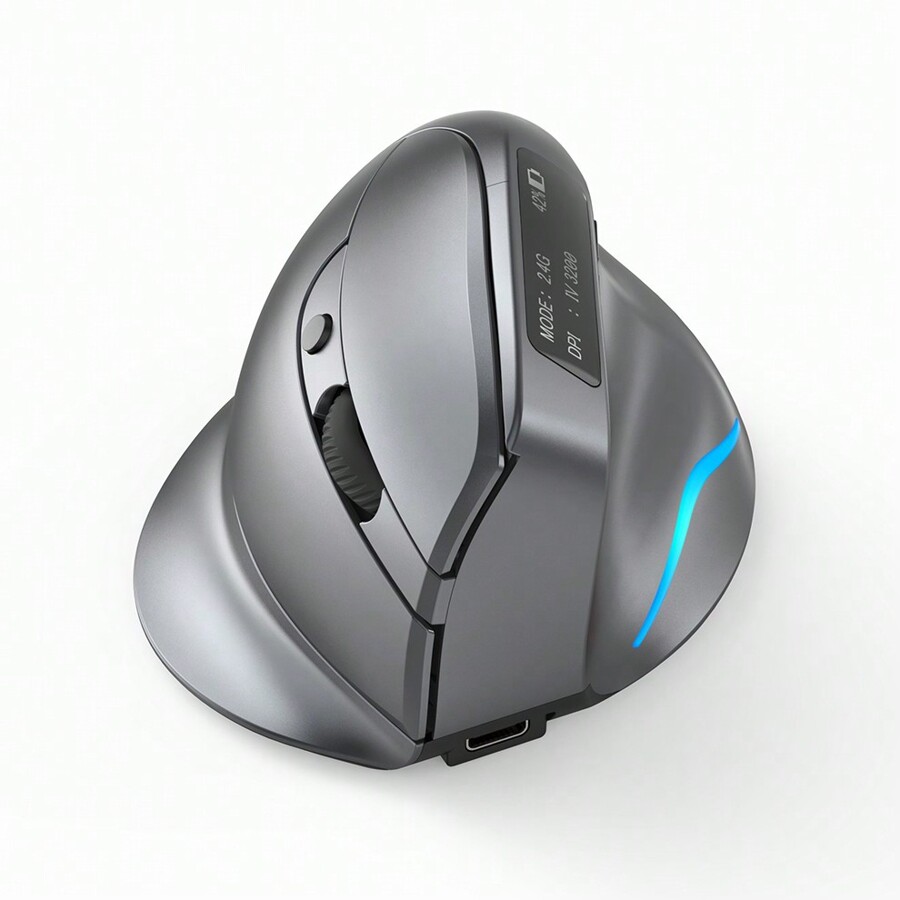 JOMAA JOMAA Wireless Gaming Mouse Rechargeable Mouse with LED Screen ...