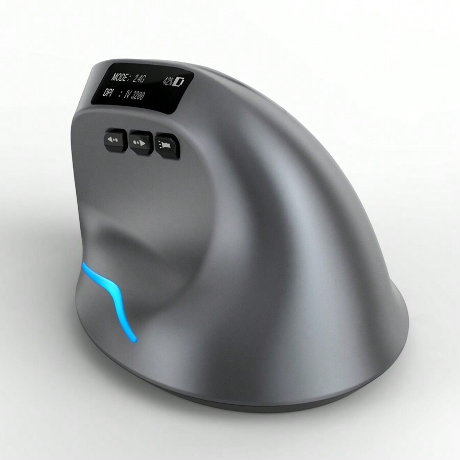 JOMAA Ergonomic Bluetooth Dual Modes Wireless Vertical Mouse With ...