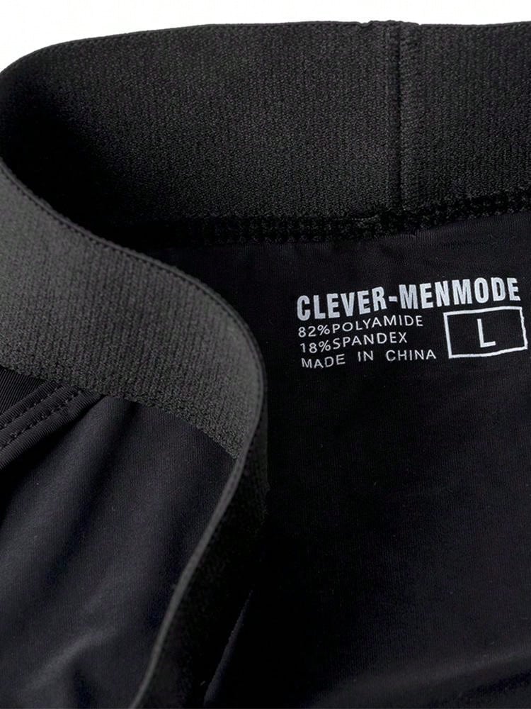 Men's Sexy Ice Silk High Side Split Mini Triangle Underwear, Thin And ...