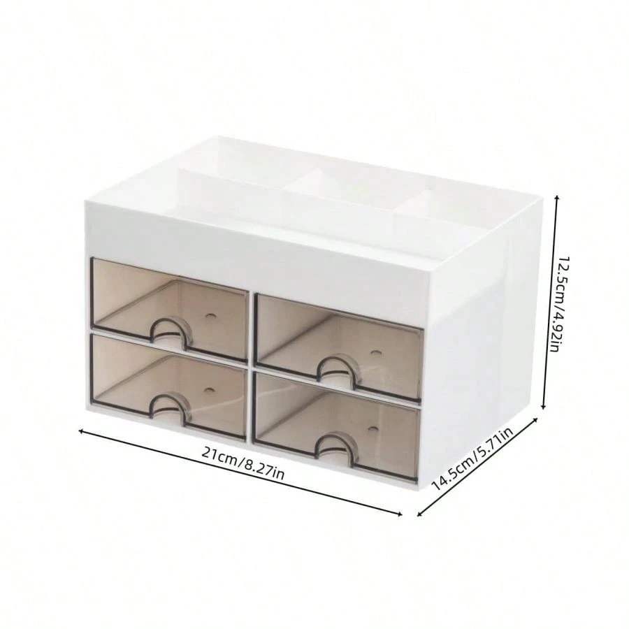 1pc PP Makeup Storage Box, Minimalist Clear Cosmetic Storage Box For ...
