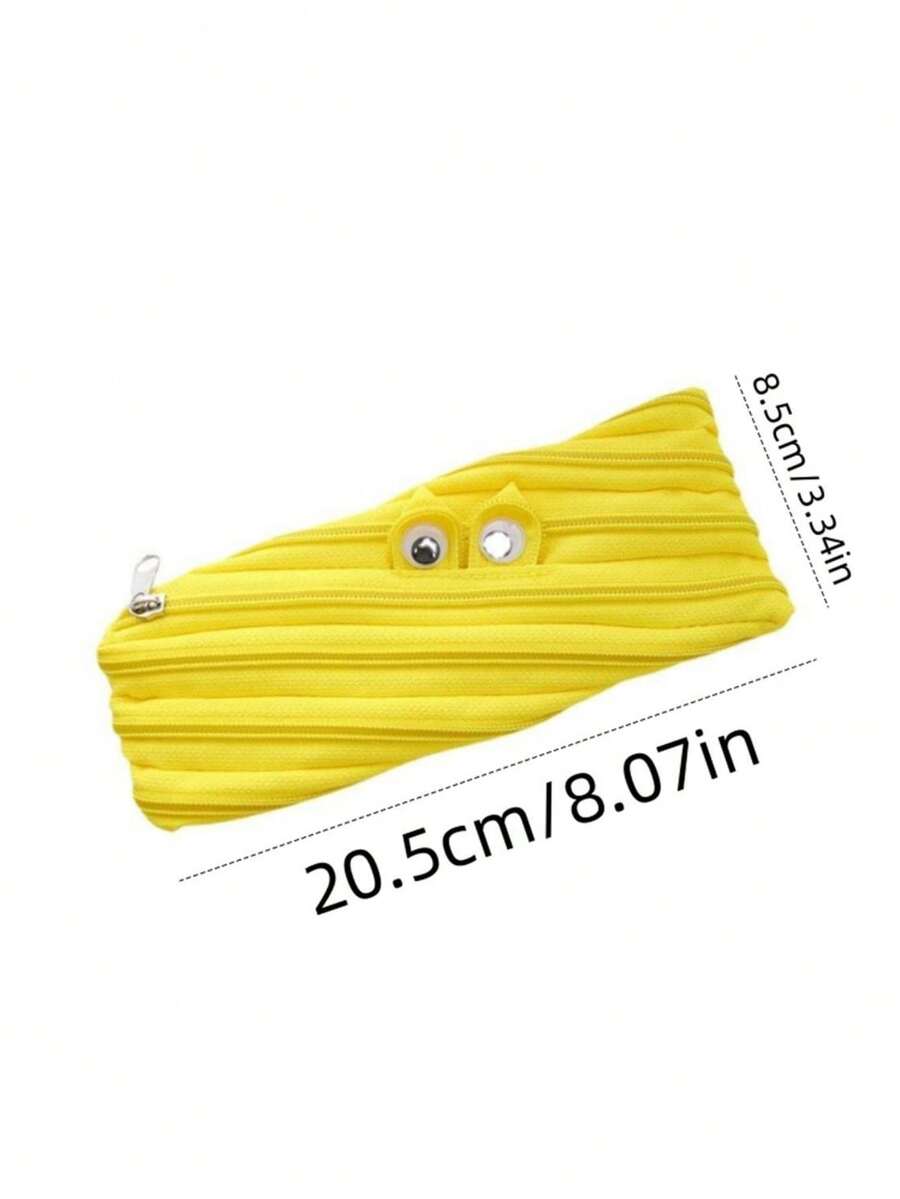 Mint Green Cartoon Funny Pencil Case | SHEIN USA