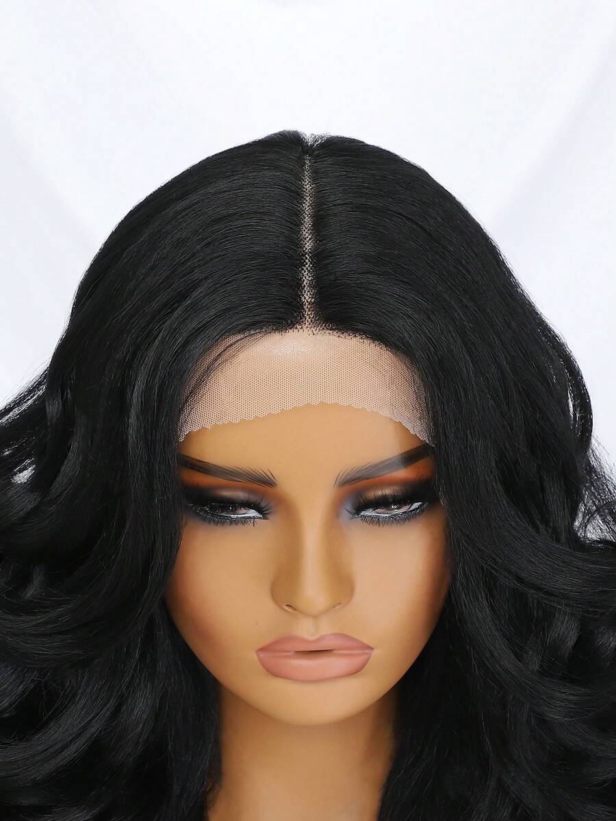 24 Inch HD Lace Front Wigs 13x5X1 Curly Wigs for T-Part Synthetic Hair ...