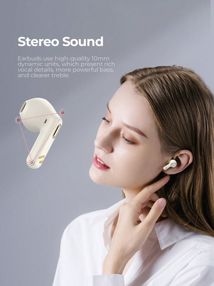 HAVIT TW905 Noise Cancelling True Wireless Earbuds with Dual Mic, Low ...