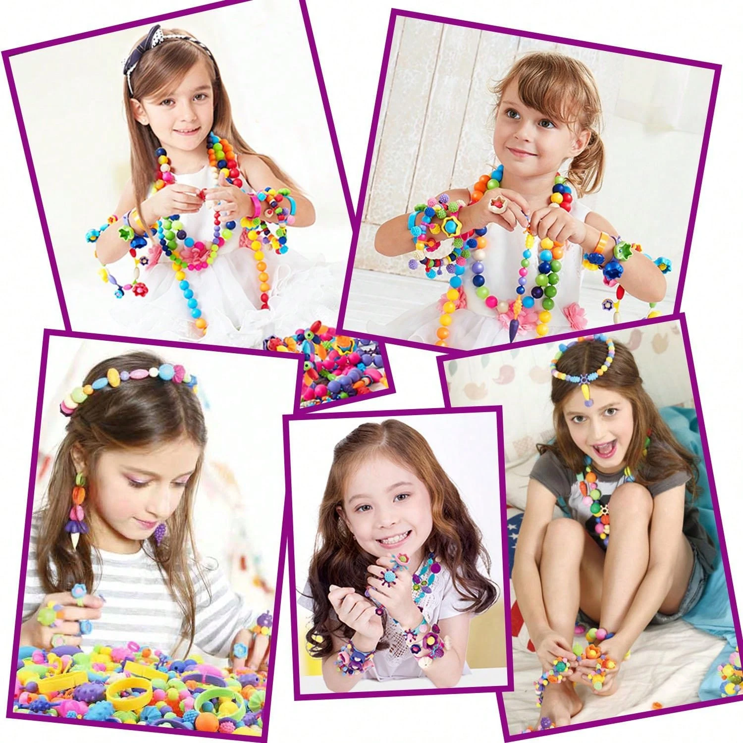 Snap Pop Beads for Kids Jewelry Making - Kids Crafts for Kids Ages 4-8 ...