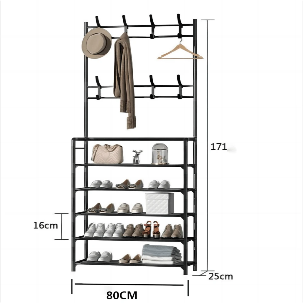Large Space Shoe Rack, Shoe Rack Stand Storage Cabinet, 4 Tier Entryway ...