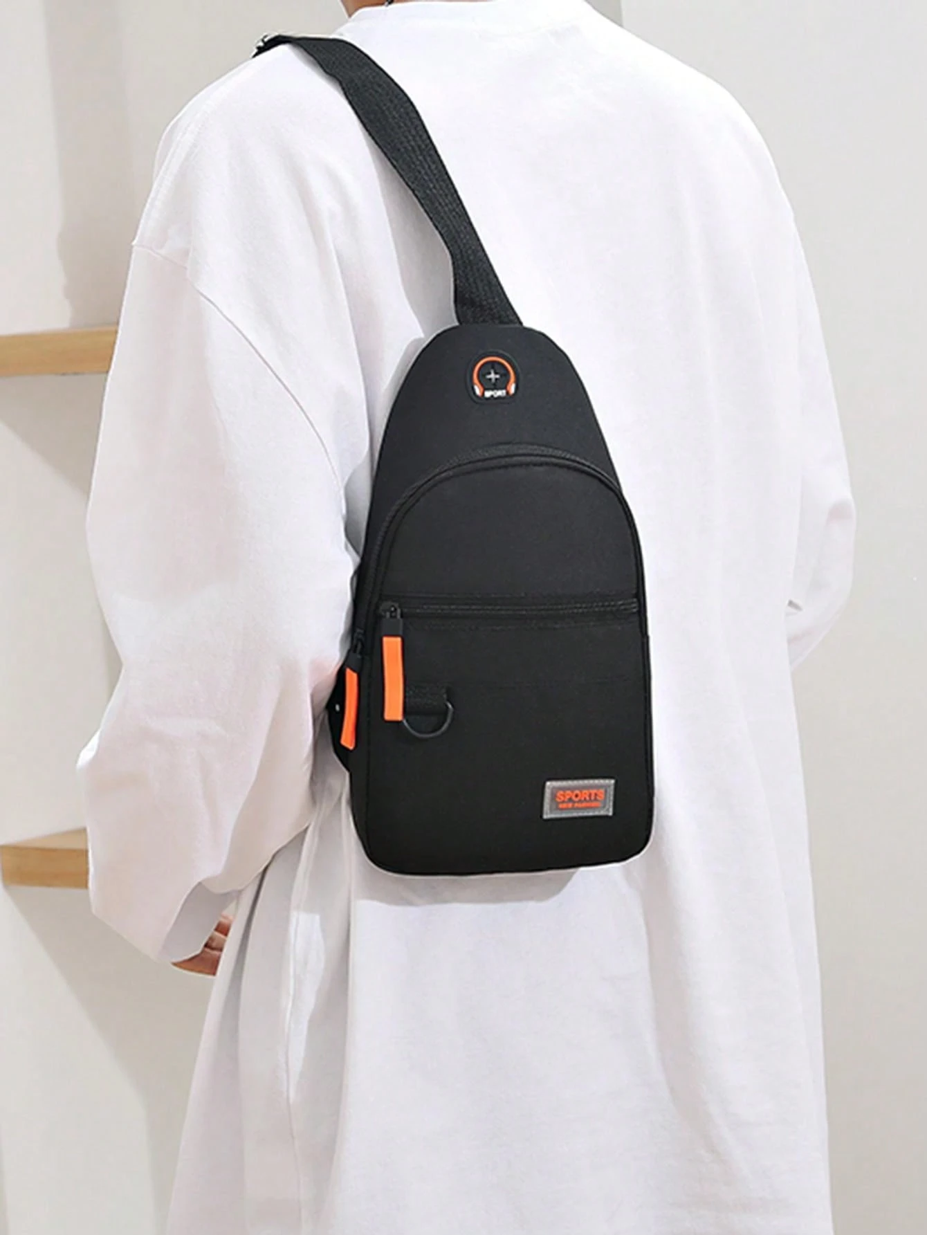 Chest Bag Men's Backpack New Nylon Canvas Chest Bag Leisure Sports ...