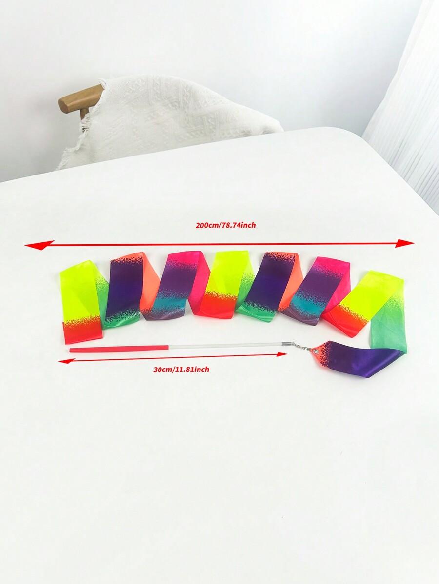 2m Dance Ribbon Streamer, Rhythmic Gymnastics Art Dancing Streamer For ...